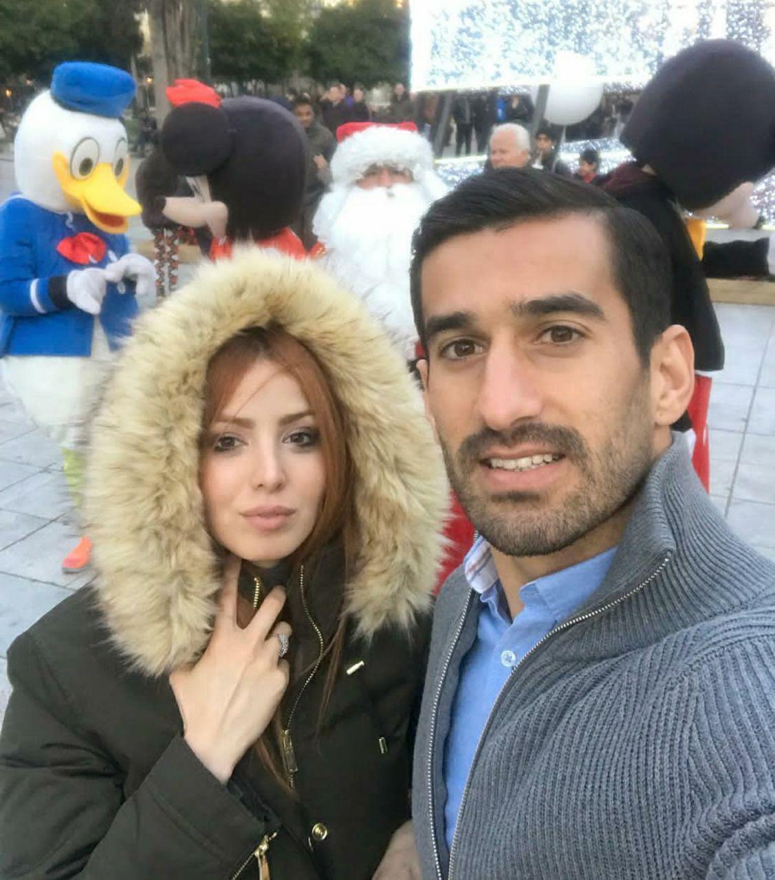 آخرین خبر سلفی احسان حاج صفی به همراه همسرش