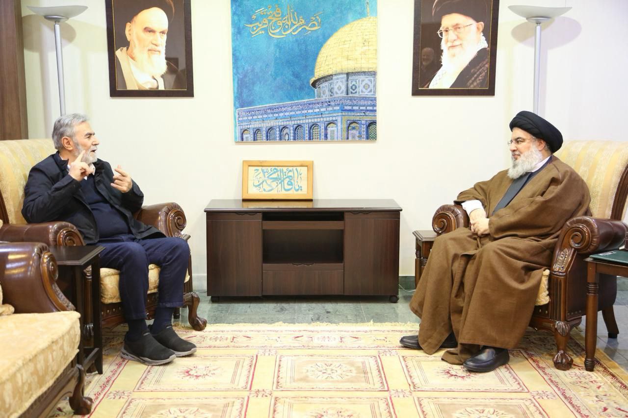 آخرین خبر عکس دیدار سیدحسن نصرالله با دبیرکل جنبش جهاد اسلامی فلسطین
