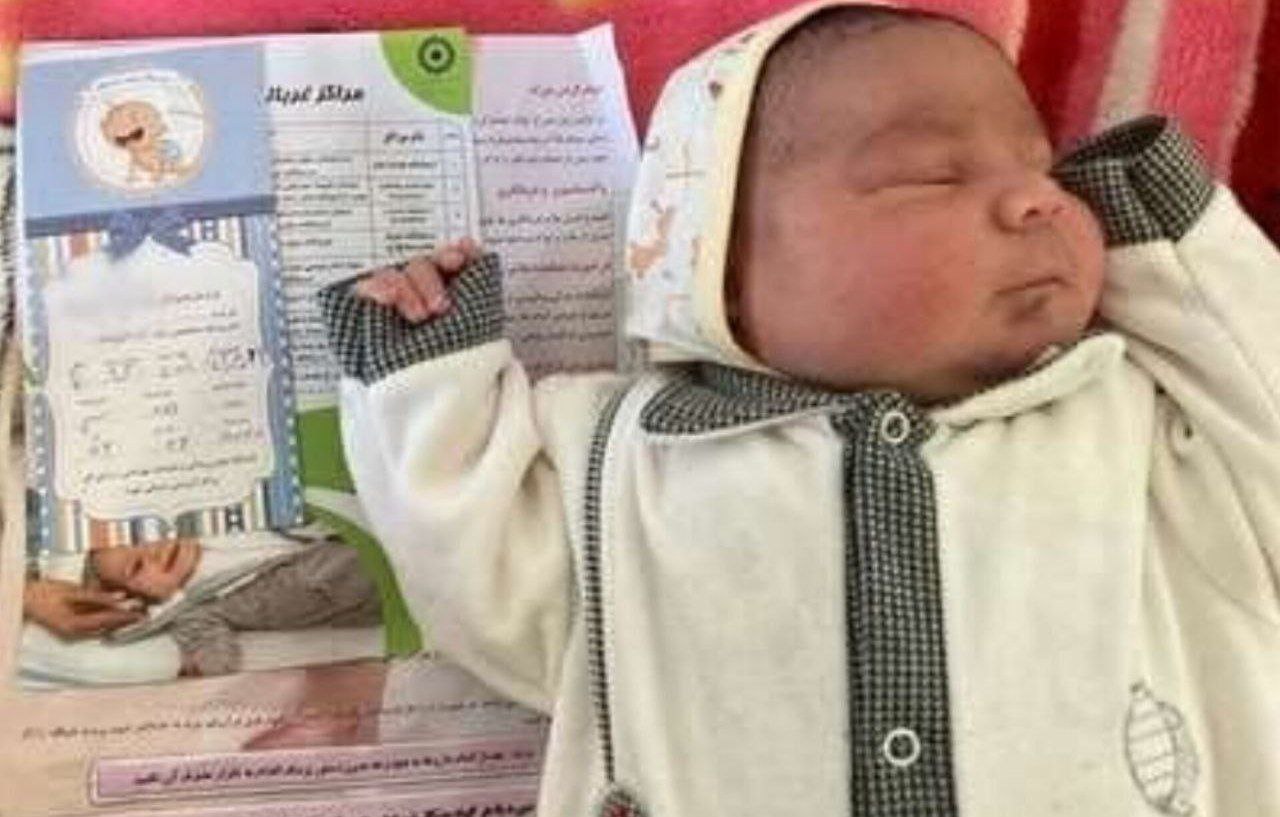 آخرین خبر تصویری از تولد نوزاد ۵ کیلویی در قم